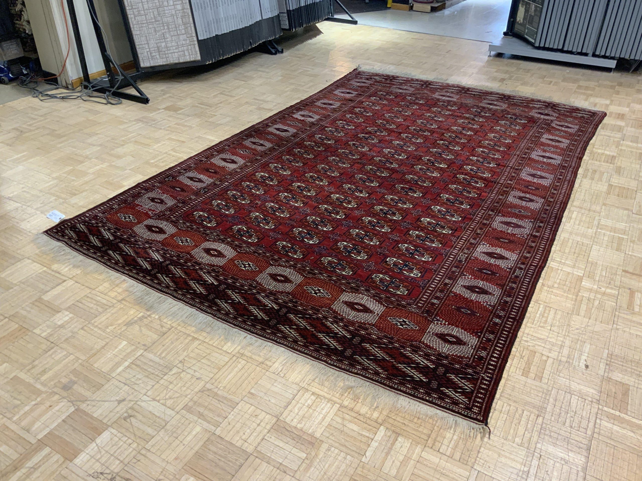 SEMI-ANTIQUE 7ft. x 12ft. GEOMETRIC BOKARA | David Tiftickjian & Sons